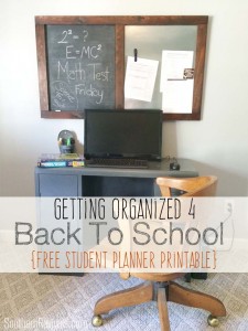 Getting Organized for Back to School | Free Student Planner Printable ...