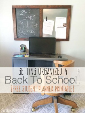 Getting Organized for Back to School | Free Student Planner Printable ...