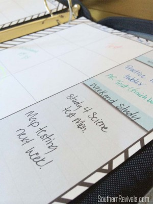 Getting Organized for Back to School | Free Student Planner Printable ...