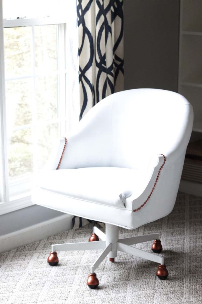 Painted Pleather Chair - Southern Revivals