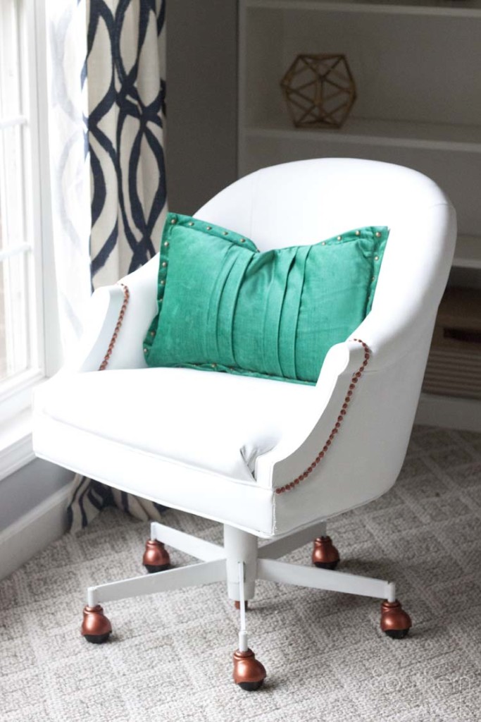 Painted Pleather Chair - Southern Revivals