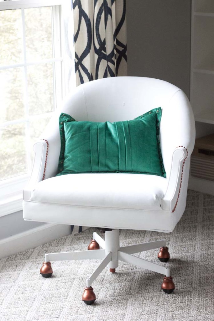 Painted Pleather Chair - Southern Revivals