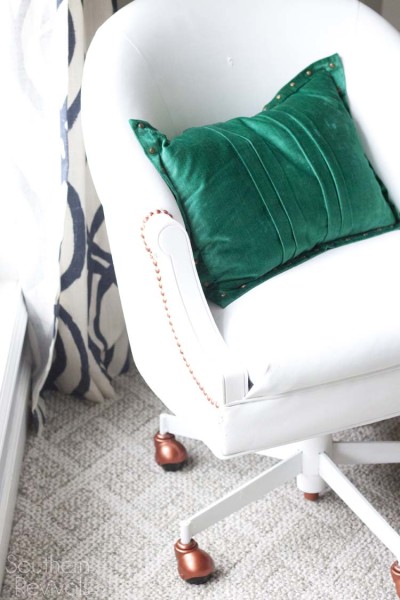 Painted Pleather Chair - Southern Revivals