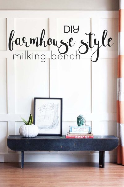 DIY Farmhouse Style Milking Bench - Southern Revivals