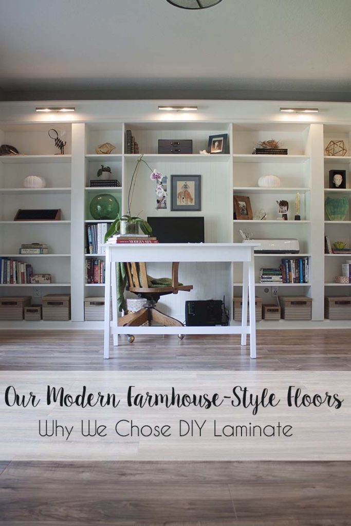 Our Modern Farmhouse Style Laminate Floors | Made for DIYers